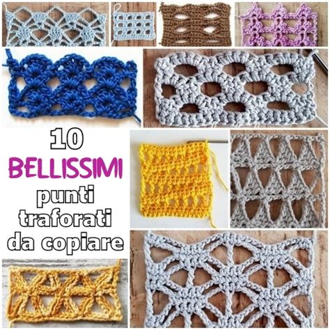 Uncinetto Facile Punti Traforati E Bellissimi Da Copiare Alessia Scrap Craft