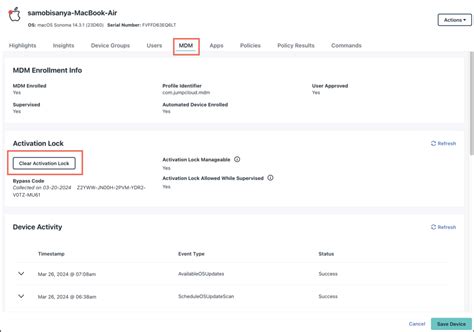 Create A Mac Or IOS Activation Lock Policy JumpCloud