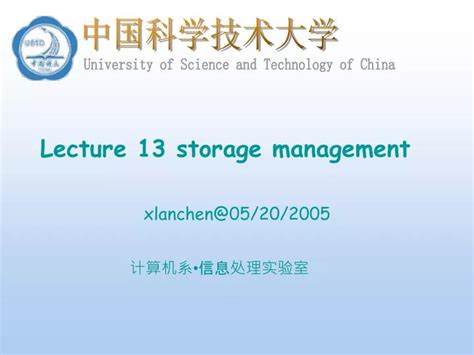 Ppt Lecture 13 Storage Management Powerpoint Presentation Free