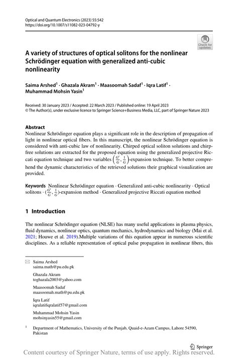 A Variety Of Structures Of Optical Solitons For The Nonlinear Schrödinger Equation With