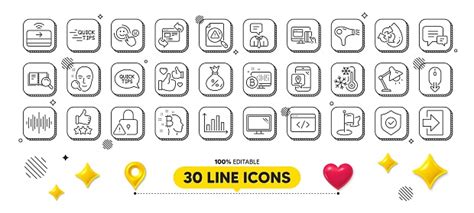 Rating Stars Lock And Bitcoin Think Line Icons Pack For Web App 3d