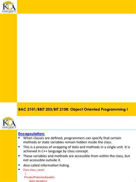 Lecture 8 Abstractionpolymorphisminheritanceencapsulation Pdf