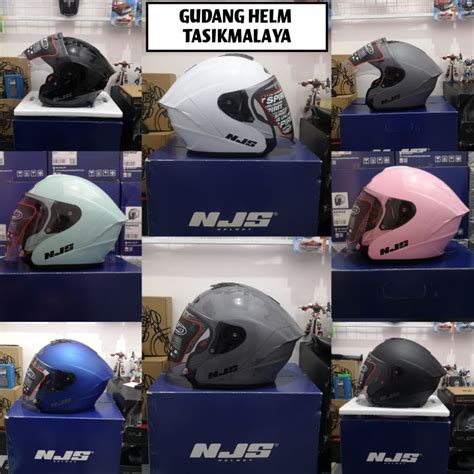 Helm Njs Kairoz Solid Original 100 Lazada Indonesia