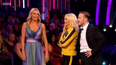 Tess Daly Wears Bespoke Multicoloured Silk Chiffon Gown For Movie Week