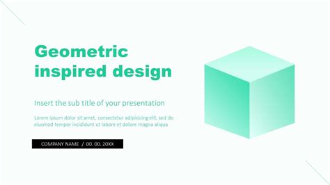 Geometric Inspired Design Free Google Slides And PowerPoint Template