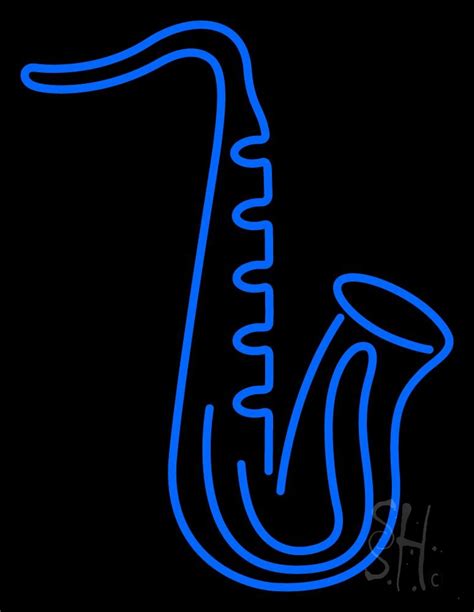 Blue Saxophone Neon Sign Music Neon Signs Neon Light