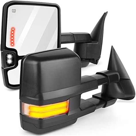 Amazon SCITOO Tow Mirrors Compatible With For For Chevy Silverado For GMC Sierra