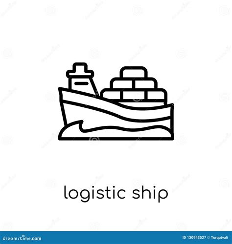 Logistic Ship Icon From Delivery And Logistic Collection Stock Vector