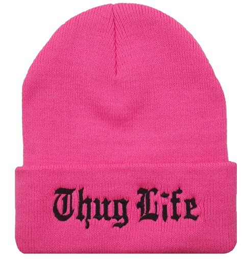 Thug Life Cuffed Beanie Hat Hip Hip Beanies Cap By Prfctolifestyle
