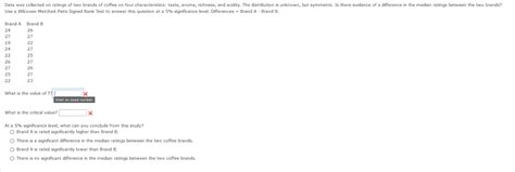 Solved Use A Wilcoxen Matched Pairs Signed Rank Test To