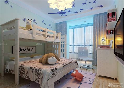儿童房子高低床装修设计图片大全 装信通网效果图