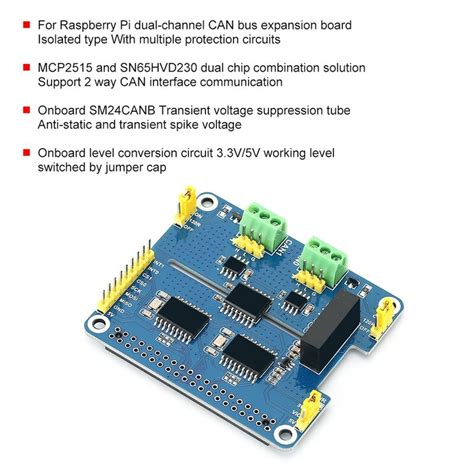 Circuito De Protección Integrado Aislado De Doble Canal Para Raspberry
