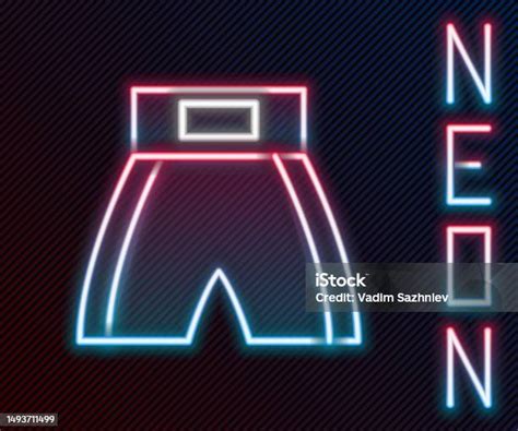 검은 색 배경에 고립 된 빛나는 네온 라인 복싱 짧은 아이콘 다채로운 개요 개념 벡터 0명에 대한 스톡 벡터 아트 및 기타