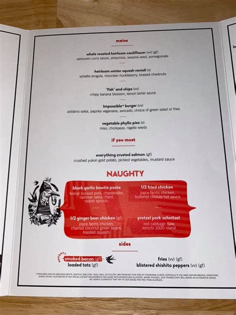 Virgin Voyages Cruise Line Scarlet Lady Menus And Food Pictures