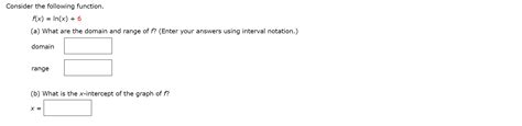 solved consider the following function f x in x 6 a