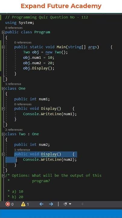 Programming Quiz Questions Q112 Expand Future Academy Shorts