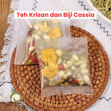 Jual Teh Bunga Krisan Dan Biji Cassia Sehat Mengurangi Panas Dried