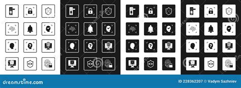 Set Shield Face Recognition Motion Sensor Voice Fingerprint Door Lock Face With Monitor