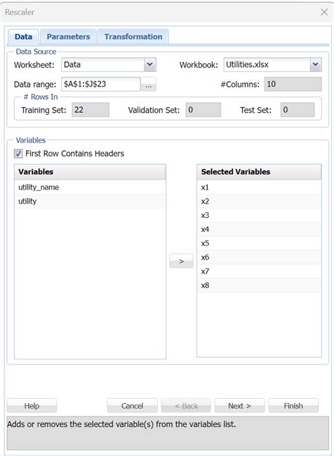 Rescaling Continuous Data Solver