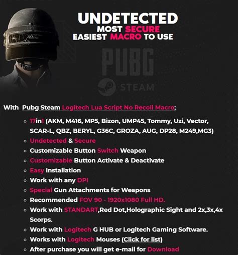 Macro Pubg Steam E Pubg Lite Mouses Logitech Dfg