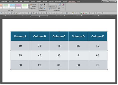 Powerpoint Animation And Breaking A Table The Powerpoint Blog