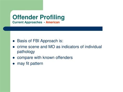 Ppt Offender Profiling Powerpoint Presentation Free Download Id 1705166