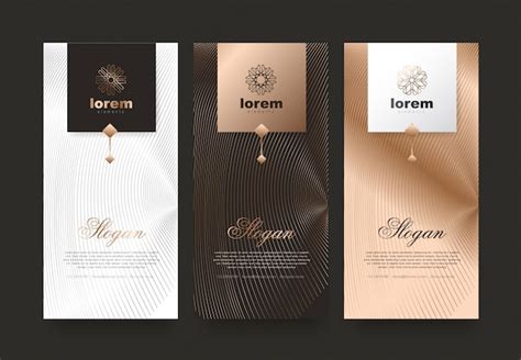 Premium Vector Set Label Templates For Premium Products