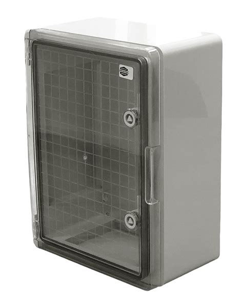 Пластиковый щит с монтажной панелью IP65 400х500х240 прозрачная дверца ...