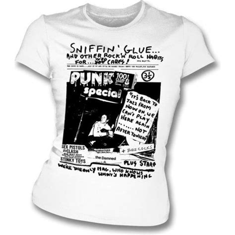 Sniffin Glue Punk Special Girls Slim Fit T Shirt