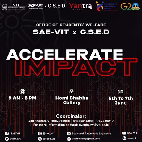 society of automotive engineers vit vellore on linkedin accelerate impact accelerateimpact