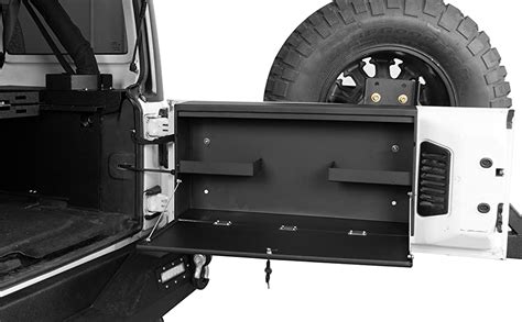 Hooke Road JK Tailgate Table Lock Box Locking Storage Compatible With