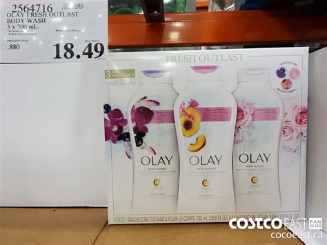 2564716 OLAY FRESH OUTLAST BODY WASH 3 X 700 ML 18 49 Costco East Fan