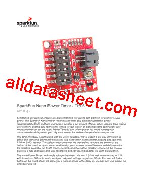 PRT 15353 Datasheet PDF SparkFun Electronics