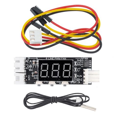 12v Pwm 4 Wire Fan Temperature Control Speed Controller Chassis Noise