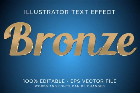 Bronze Text Style Effect Text Effect Graphic By Abu Fahim · Creative