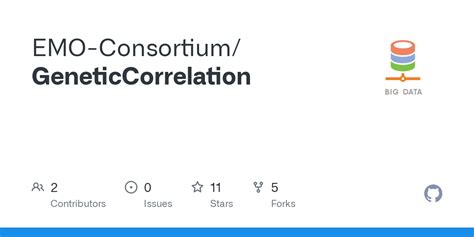 GitHub EMO Consortium GeneticCorrelation