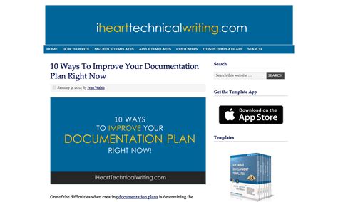 10 Ways To Improve Your Documentation Plan Right Now Ihearttechnicalwriting Doctoolhub
