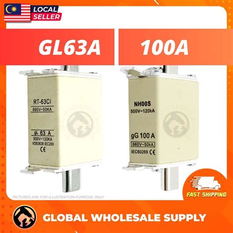 Tnb Gl63a 100a Cut Out Blade Fuse Ceramic Cut Fuse Switch Unit Cut