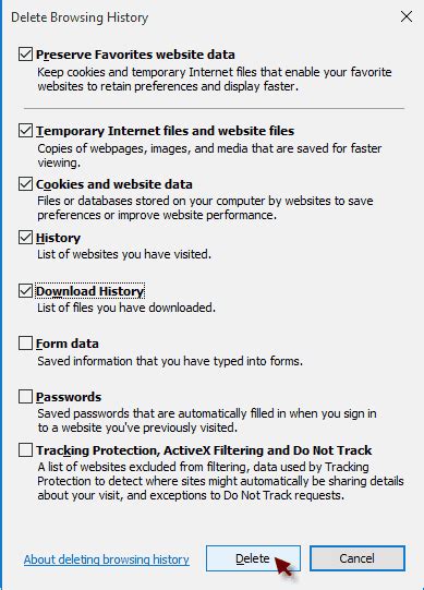 Delete Browsing Data And History For Your Browsers