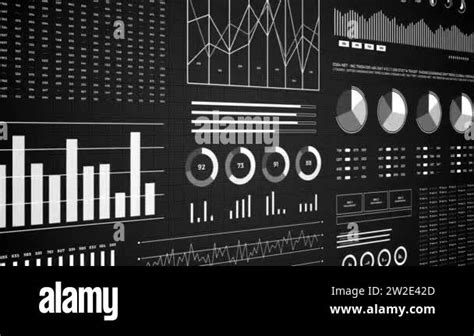 Statistics Financial Market Data Analysis And Reports Numbers And Graphs 3d Infographics