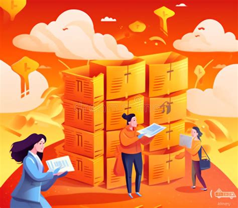 Generative AI Characters Learning Chinese Language Stock Illustration