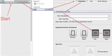 Ios5 Different Initial Interface Orientation Iphone And Ipad Universal Application Stack