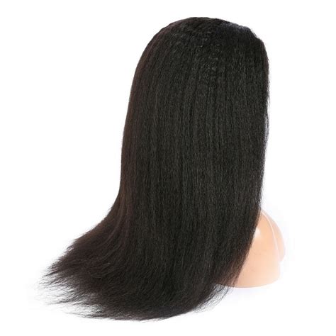 Virgin Brazilian Hair Kinky Straight Lace Front Wigs Lfwbks