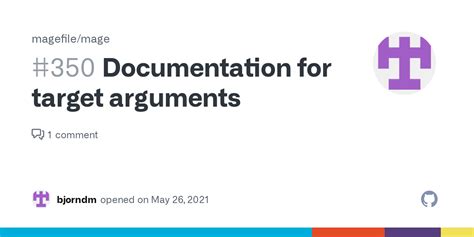 Documentation For Target Arguments · Issue 350 · Magefilemage · Github
