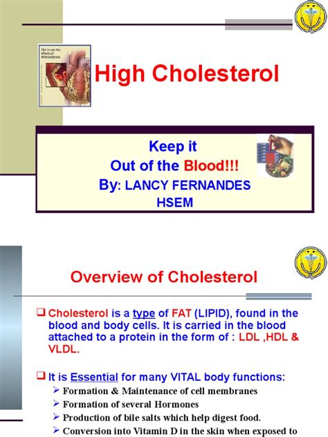 High Cholesterol Ppt Hypercholesterolemia Cholesterol