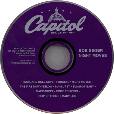 Bob Seger And The Silver Bullet Band Night Moves America Dvd