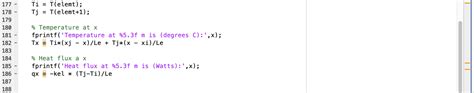 1 modify the 1 d heat conduction matlab code from
