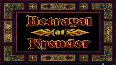 Betrayal At Krondor Gameplay Pc Game 1993 Youtube