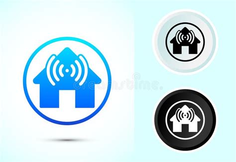 Smart House Icon Design Illustration Smart Home Technology And