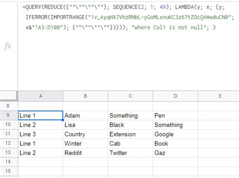 import formula that fill a sheet if the data from another are being